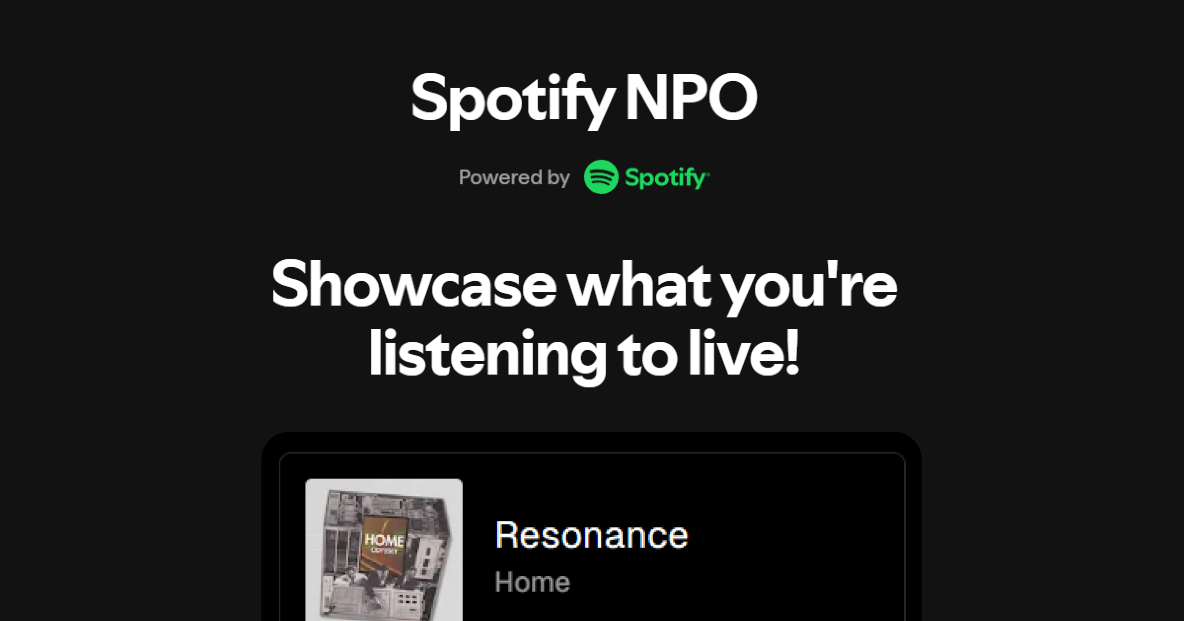 Spotify NPO